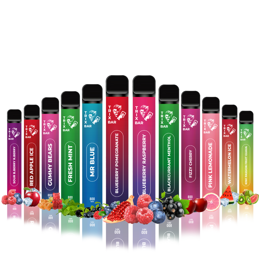 TRIX BAR 800 PUFFS – Fairvape, Silfurský & Grand Vape Shop